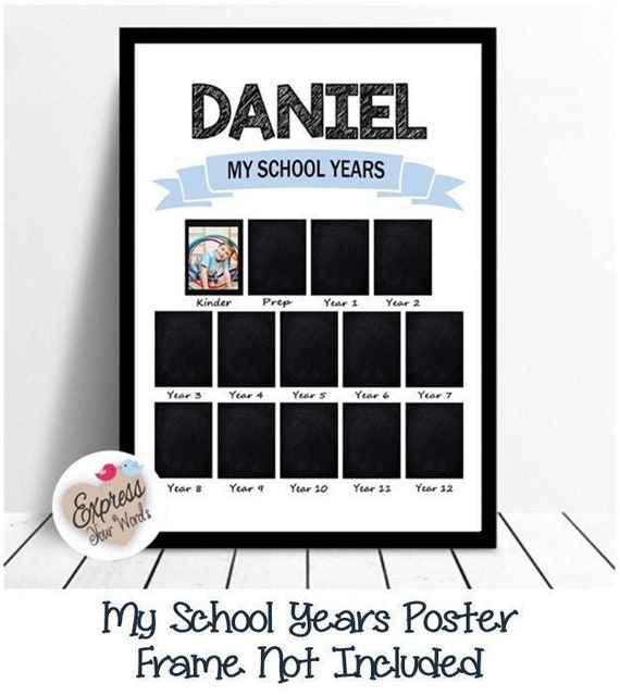 My School Years Photos Keepsake Poster Print Unframed Print | Etsy