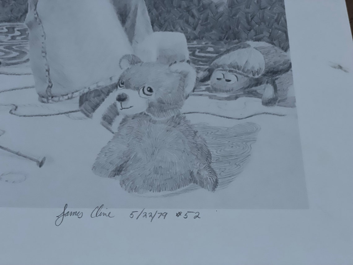 Girl I Haven't Met James Cline Albuquerque Pencil Artist 1980-70s - Etsy