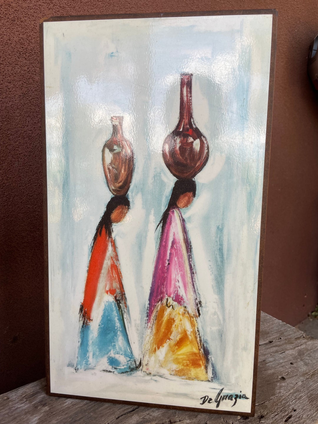 Water Maidens Degrazia Tempe Art Print Laminated Sign 9x15.5 - Etsy
