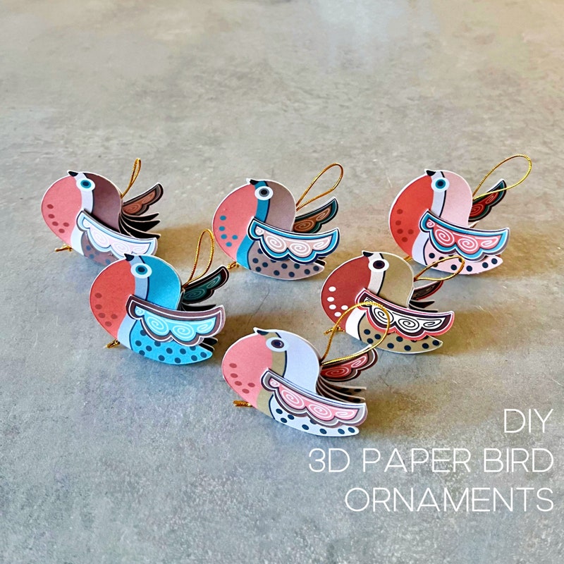 Bird 3d Print Set - Etsy UK