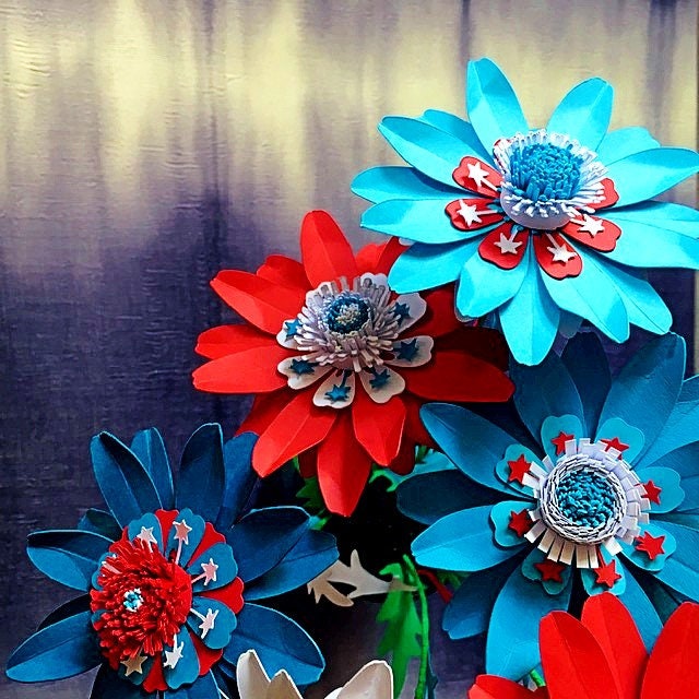 Paper Daisy Flower Templates for Cricut, Easy Floral Kids Crafts, Step ...