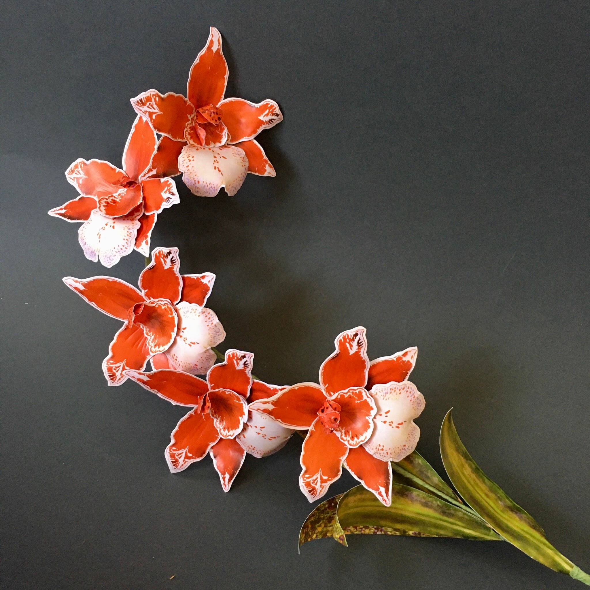 Red Paper Orchid Printable Tutorial Templates - Etsy