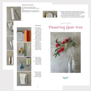 Crepe Paper Eucalyptus - Templates and Tutorial, Flowering Gum Tree ...