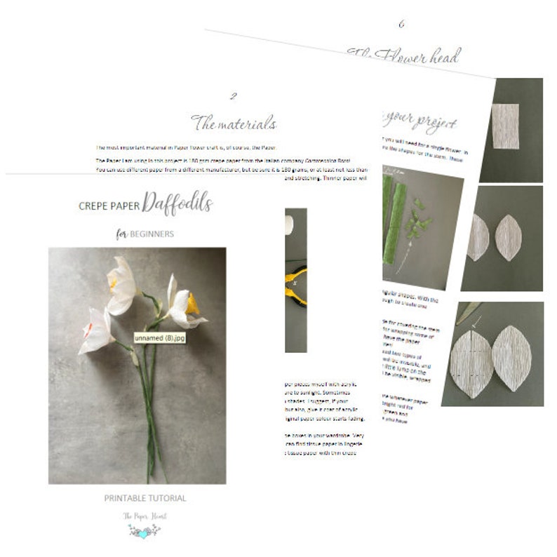 Can't Kill Daffodil DIY Crepe Paper Narcissus Tutorial - Etsy