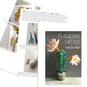 Crepe Paper Flowering Cactus Tutorial, DIY Project for Cactus Lovers ...