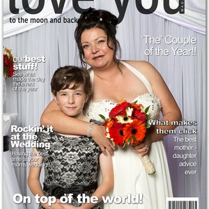Personalized Magazine Cover DIGITAL FILE Gift for Couple - Etsy Canada