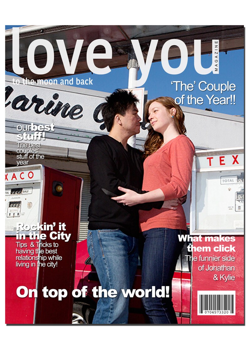 Personalized Magazine Cover DIGITAL FILE Gift for Couple - Etsy Canada