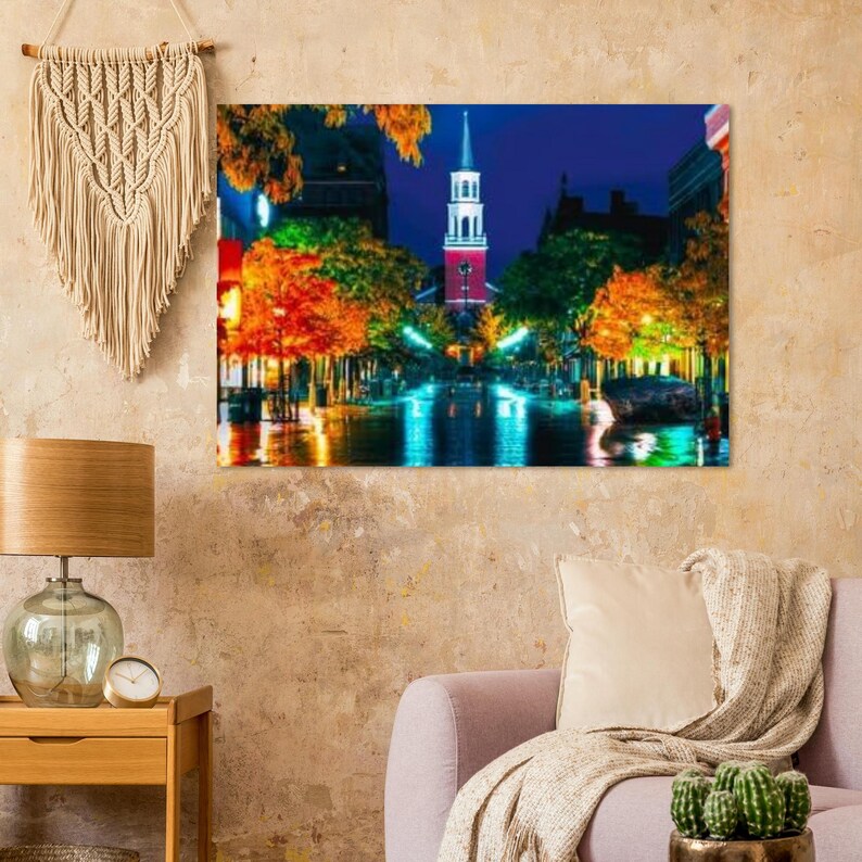 Church Street Burlington Vermont Classic Semi-glossy Paper Poster - Etsy