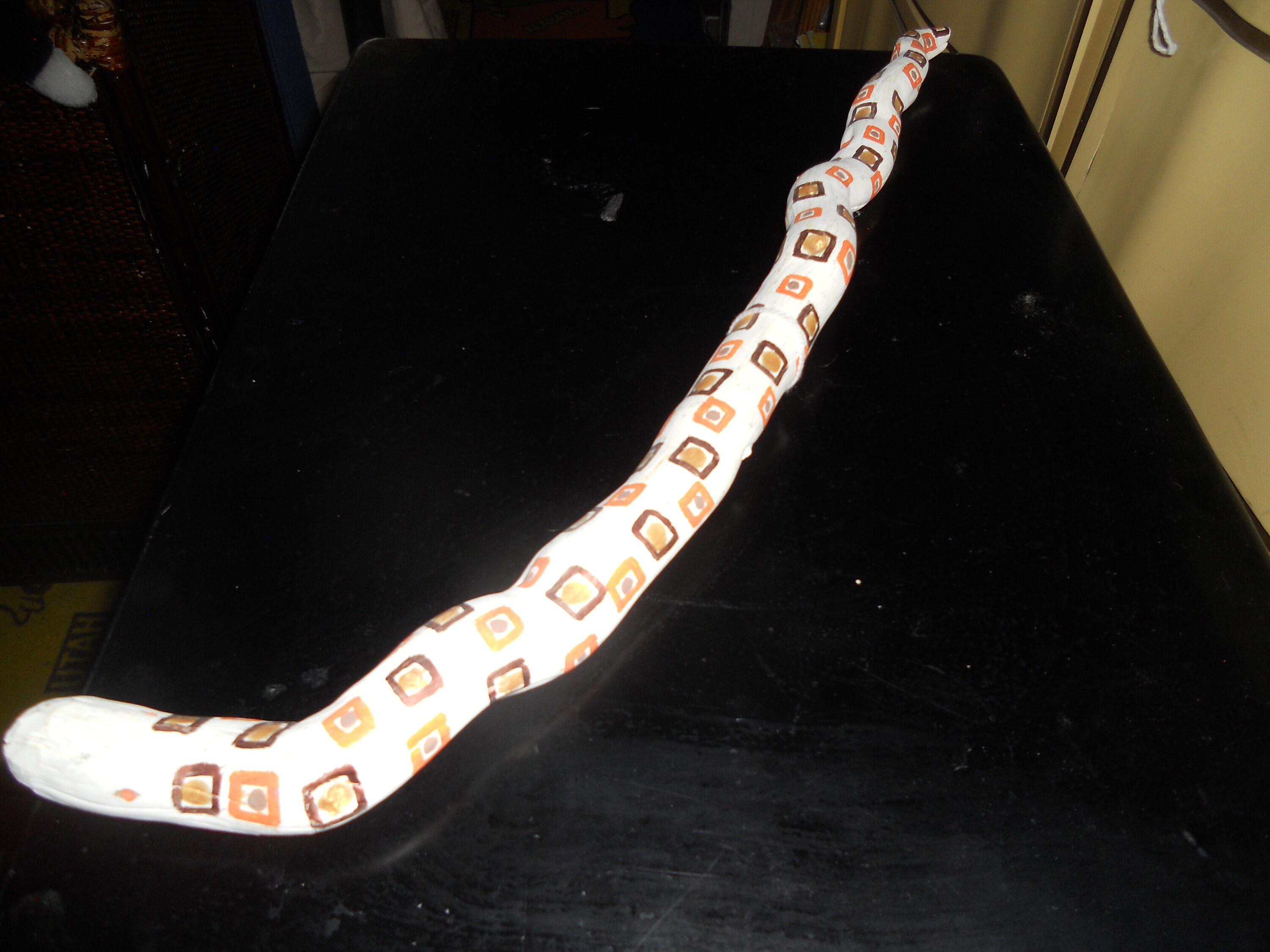 Folk Art Snake, Mosaic Snake, Whimsical Snake, Decorative Snake, Creepy ...