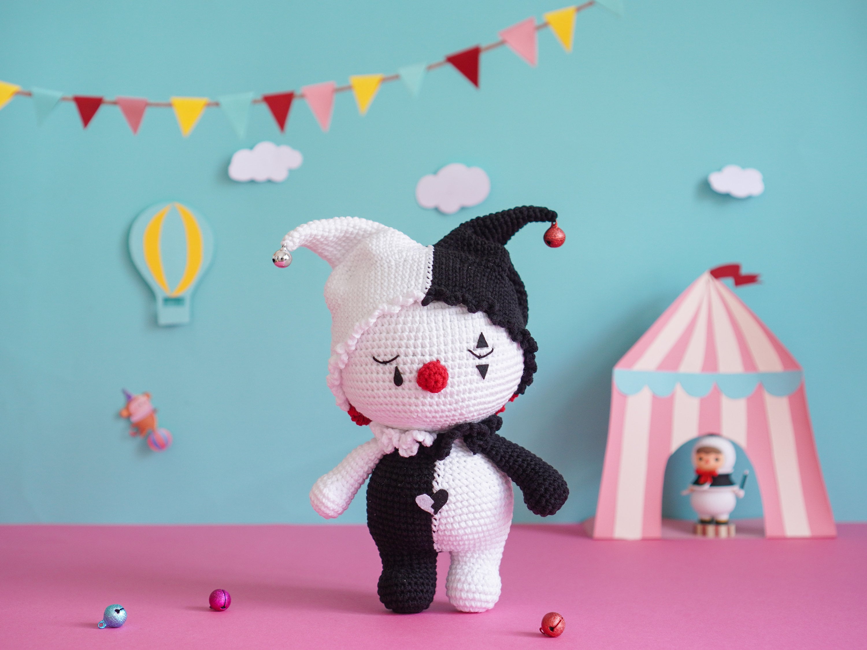 Sad Clown amigurumi Crochet PDF Pattern by Aquariwool | Etsy Canada