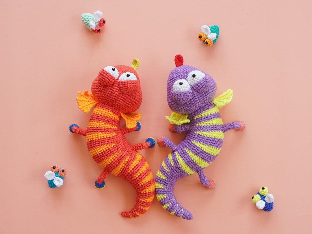 Geeky Leopard Gecko Crochet Pattern: Amigurumi Doll (PDF) - Etsy