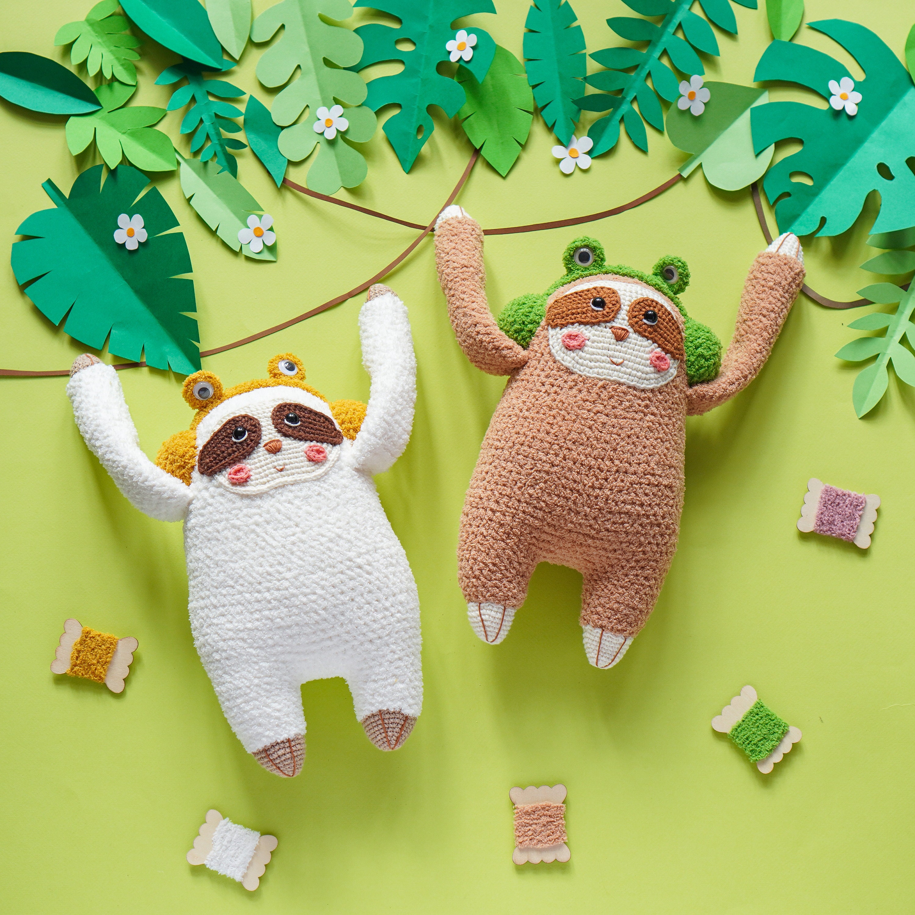 Snuggy Sloth Crochet Pattern: Amigurumi Doll (PDF) - Etsy