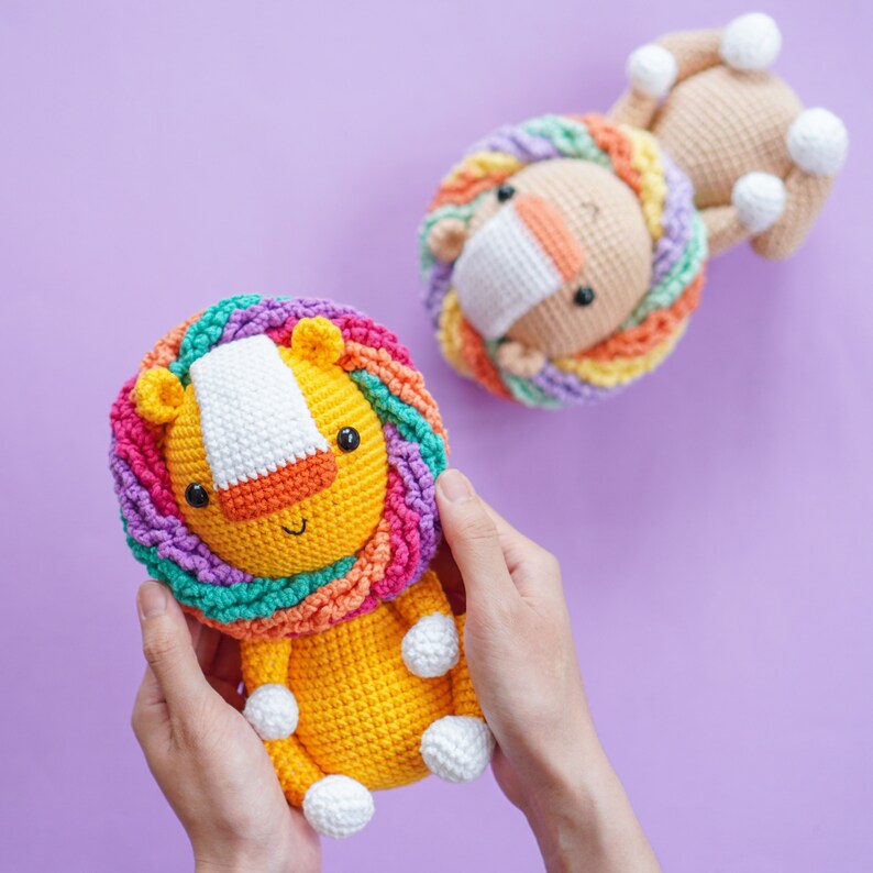 Leon the Circus Lion amigurumi Crochet PDF Pattern by | Etsy