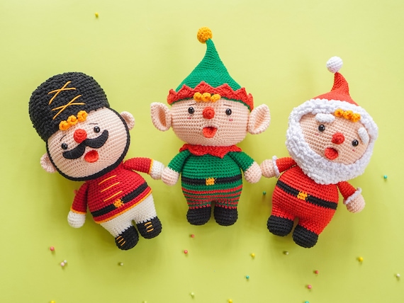 Combo 3 in 1: Tin Soldier Elf & Baby Santa - Etsy