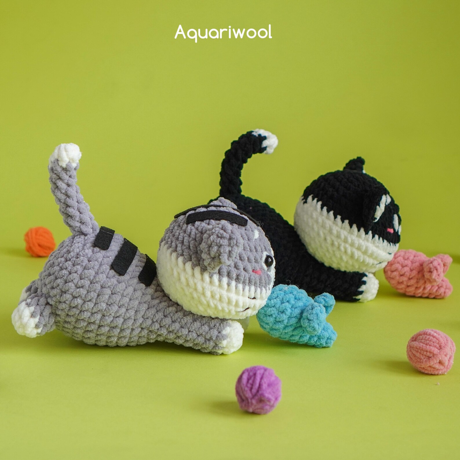 Crochet Cat & Mouse Plushies Pattern: Amigurumi Toy (PDF) - Etsy