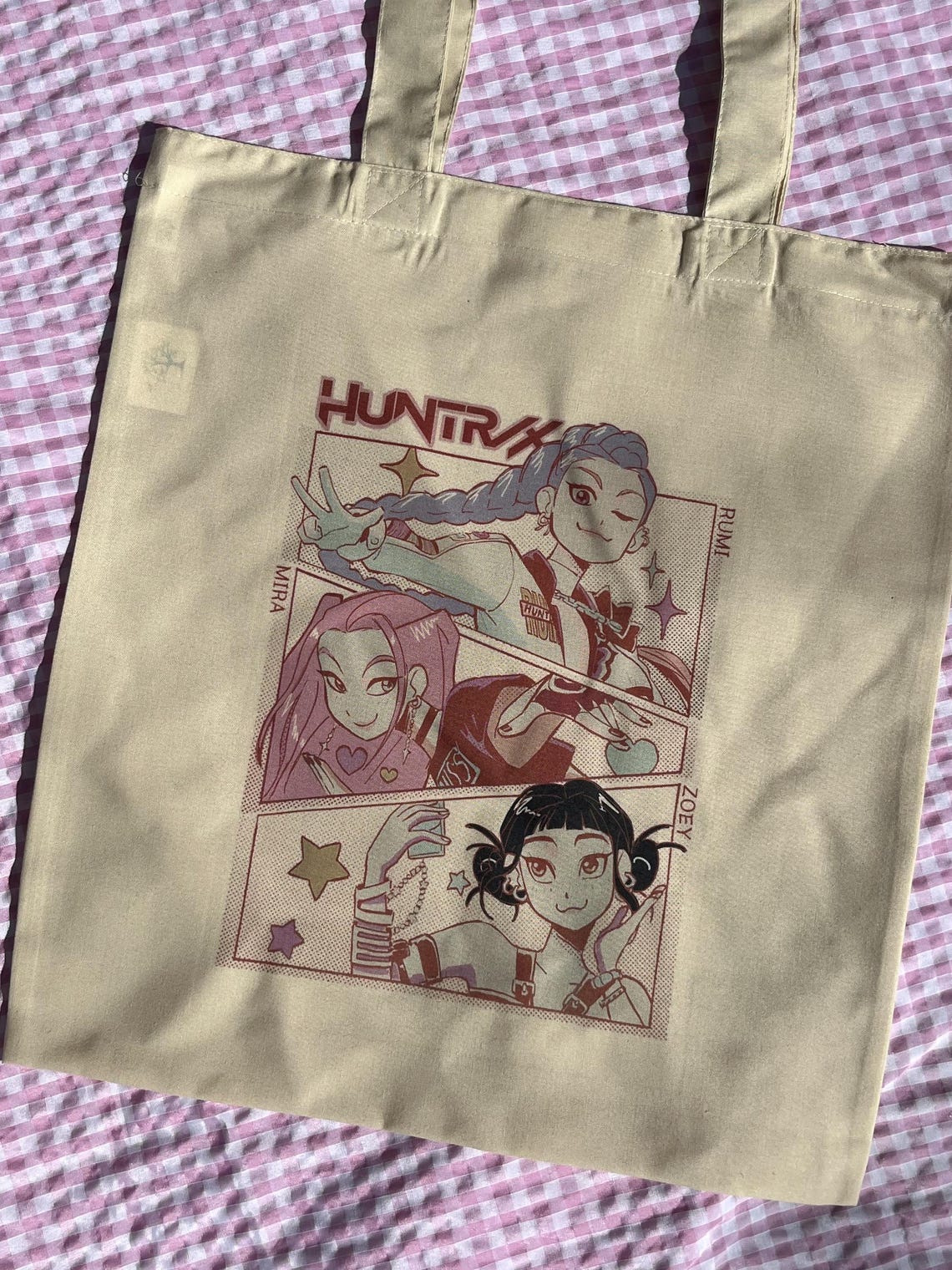 K-pop Girl Band Demon Slayer Tote Bag Beach College University Shopping ...