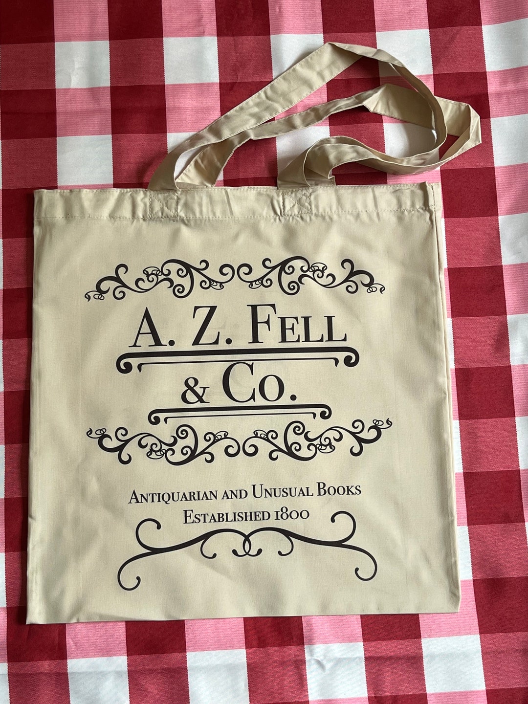 Good Omens Aziraphale Book Shop Tote Bag Beach College - Etsy