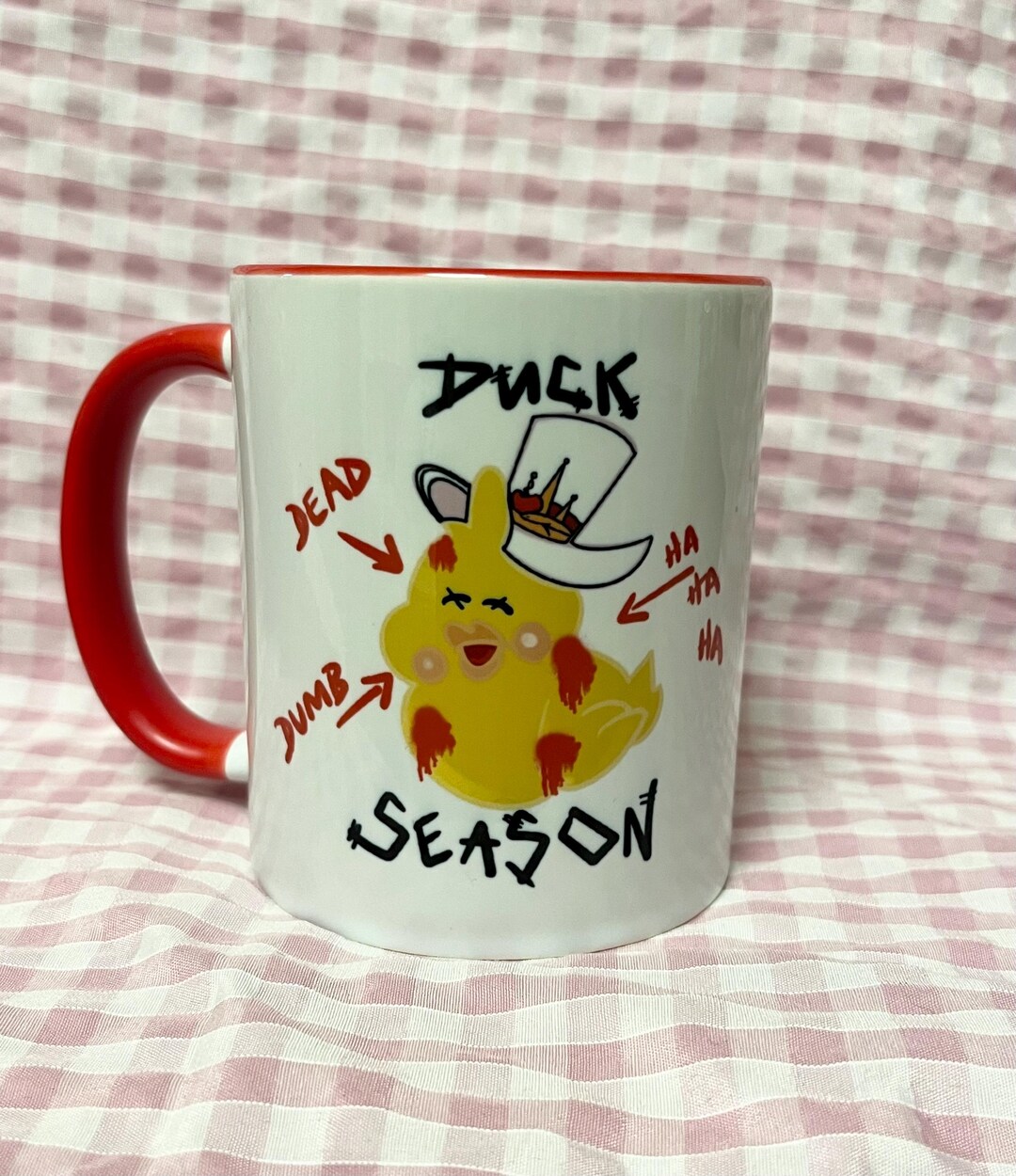 Hazbin Hotel Alastor Oh Deer Lucifer Duck Season Ceramic Cup 11oz Gift ...