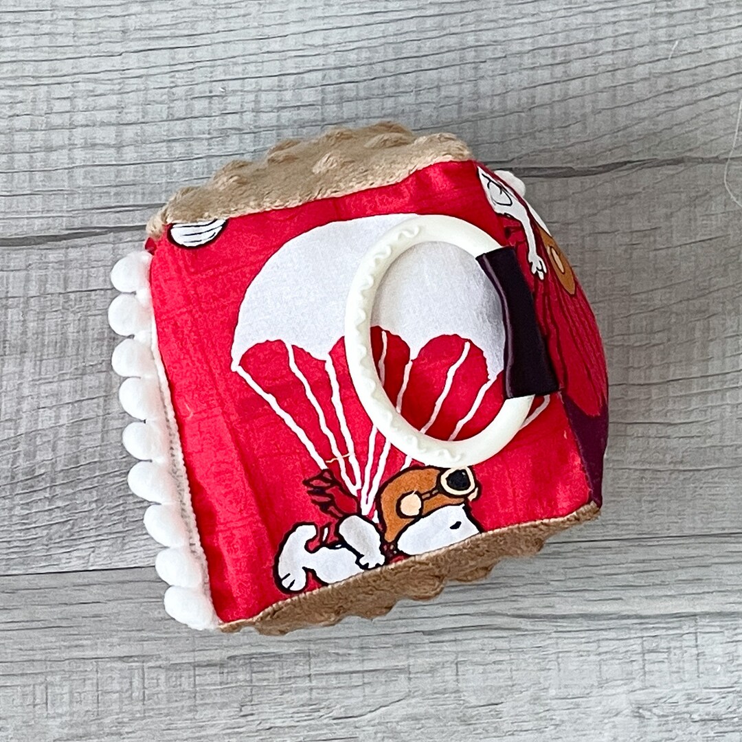 Snoopy Red Baron Soft Block Sensory Toy for Babies - Etsy