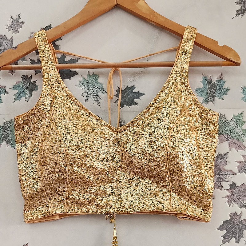 Gold Sequin Top - Etsy