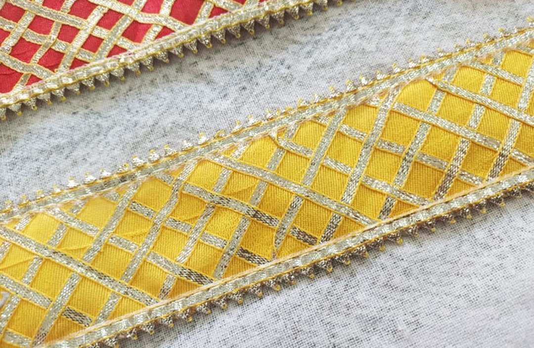 Indian Gota Trims Samosa Lace / Triangle Shape Trim . 9 Meter - Etsy