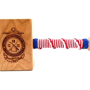 Personalized Cherry Wood Thor Hammer Award, Military Retirement Gift - Etsy