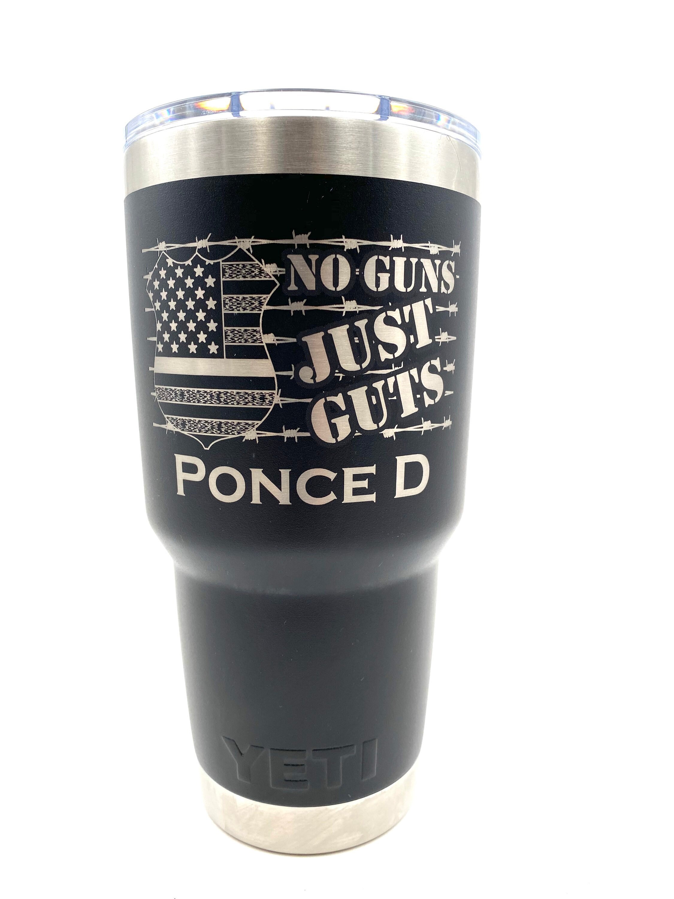 YETI No Guns Just Guts Corrections Tumbler - Black - Etsy
