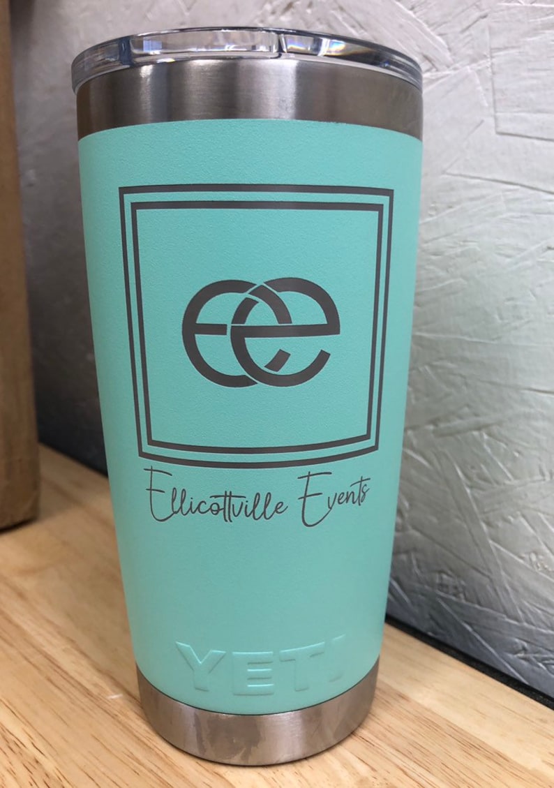 Yeti 20oz Rambler Tumbler Your Logo or Design Custom Engraved - Etsy