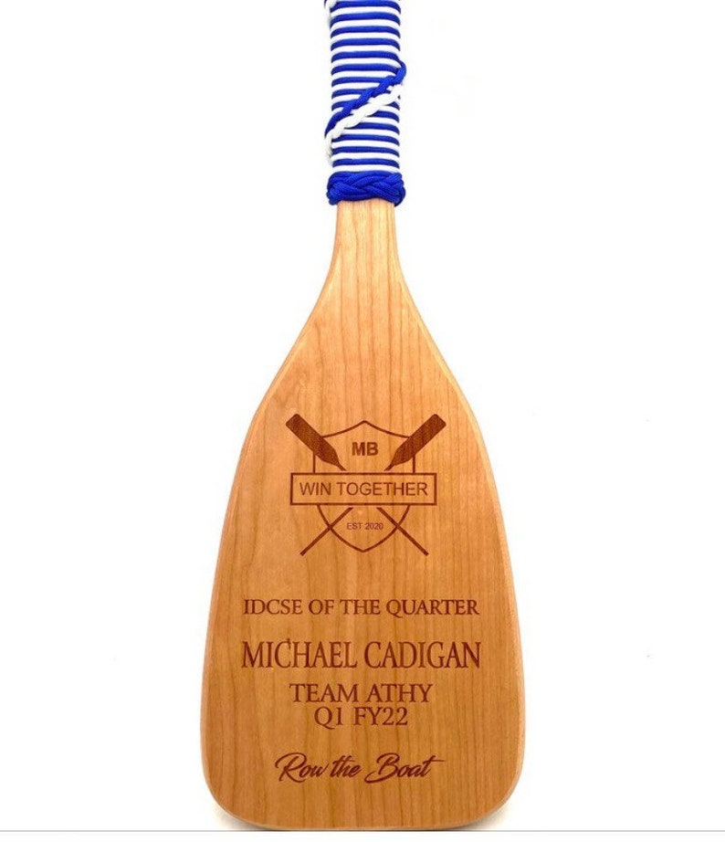 Grab an Oar Paddle Row the Boat Award Teamwork Sales Custom - Etsy