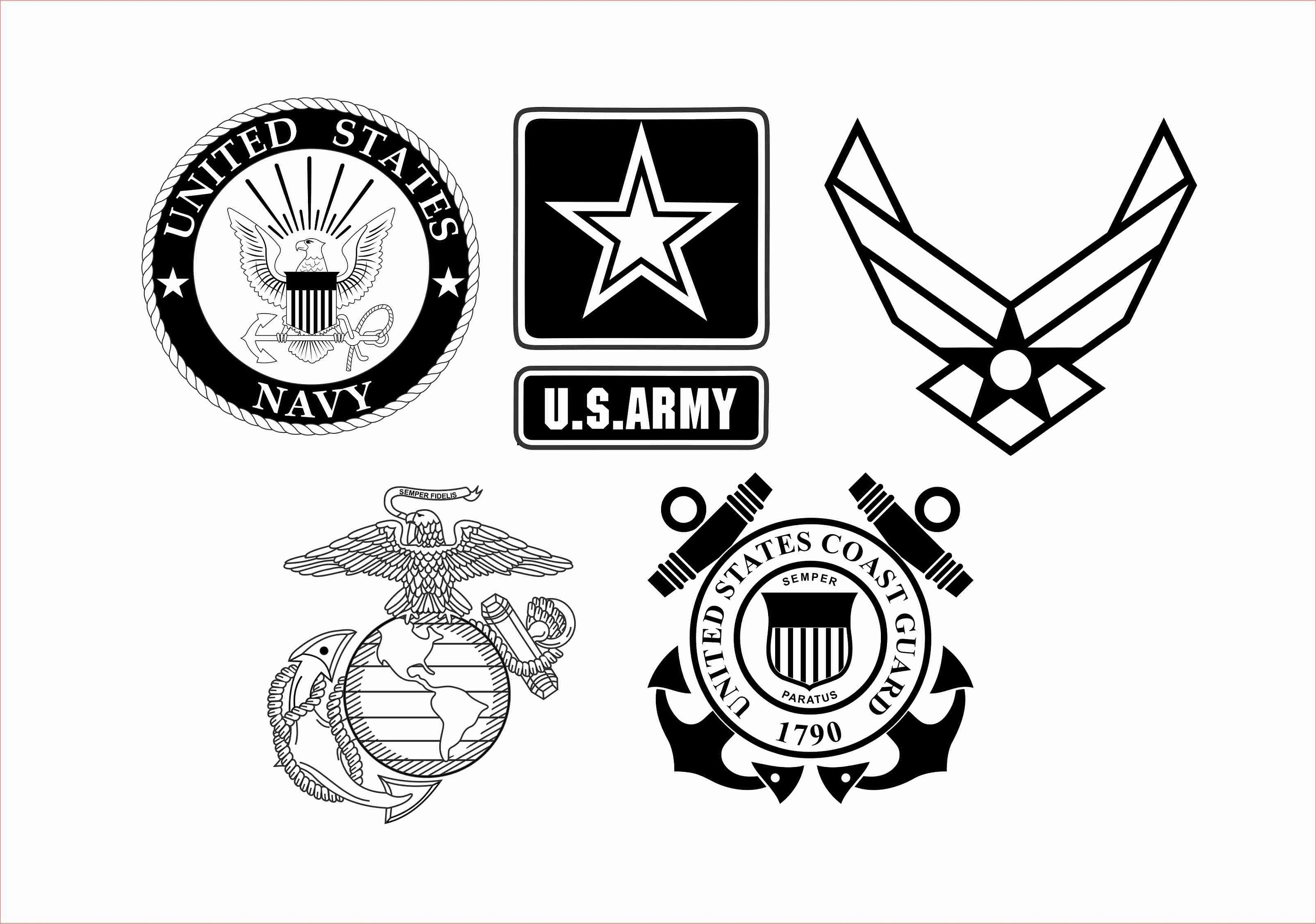 US Military Army Navy Air Force Marines Coast Guard | Etsy