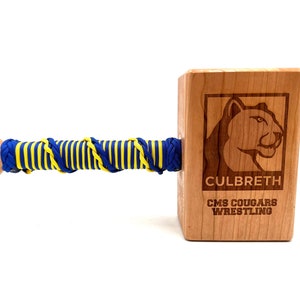 Wrestling Thor Hammer Award Custom Personalized Laser Engraved Cherry ...