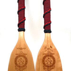 Custom Engraved Cherry Wood Military Paddle Award: Navy, Coast Guard ...