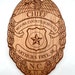 Police Law Enforcement Badge Shield Cherry Wood Plaque Personalized ...