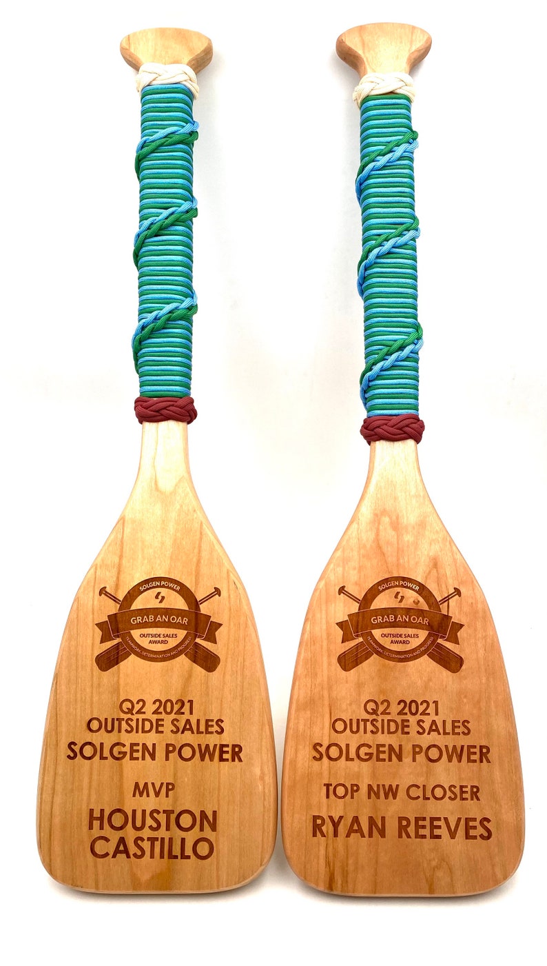 Grab an Oar Paddle Row the Boat Award Teamwork Sales Custom ...