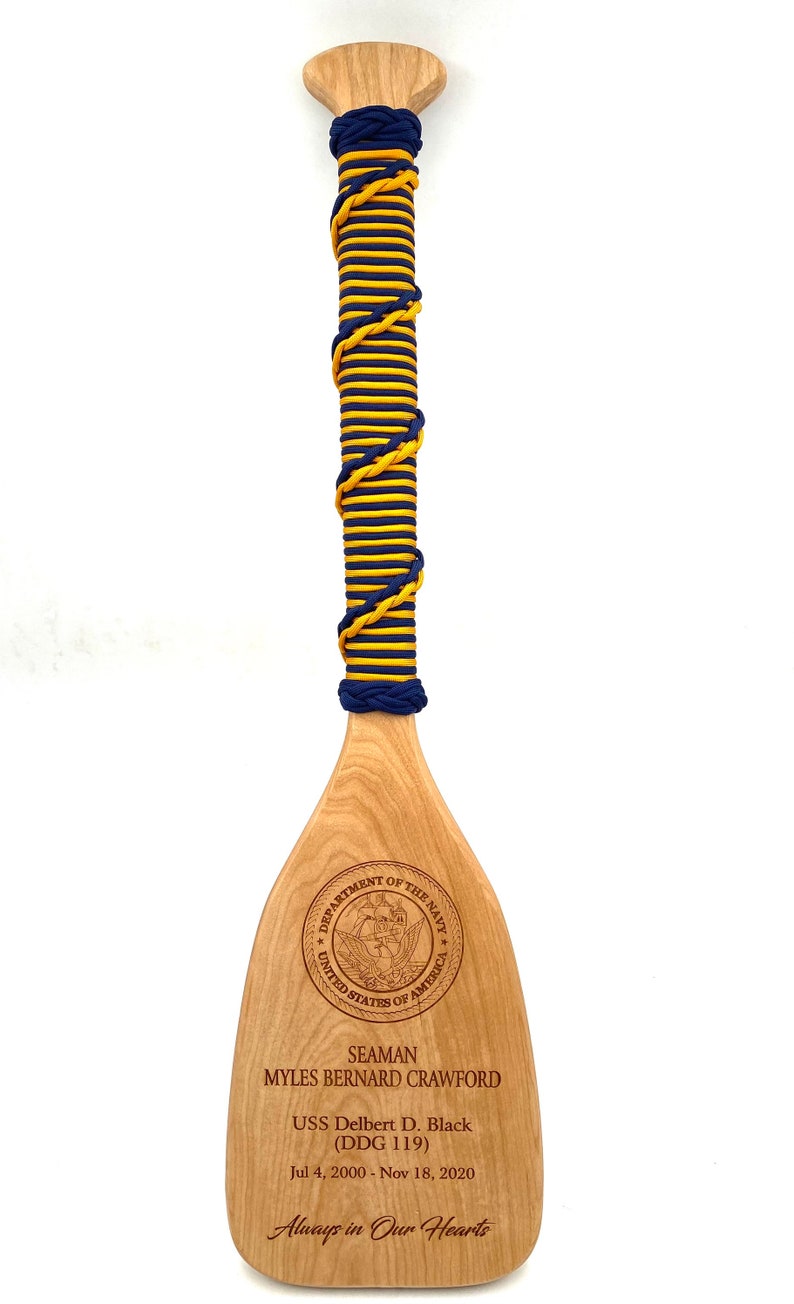 Military Navy Paddle Award Custom Personalized Laser Engraved Cherry ...