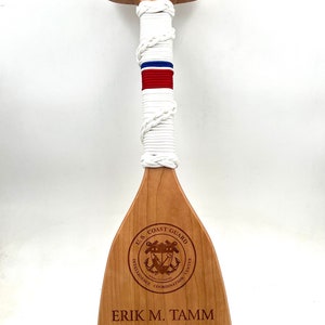 Custom Laser Engraved Cherry Wood Trident Paddle, Military Gift - Etsy
