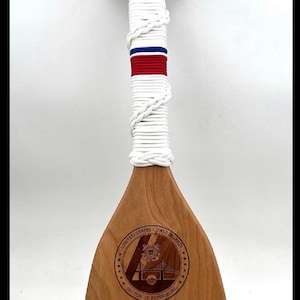 Custom Laser Engraved Cherry Wood Trident Paddle, Military Gift - Etsy