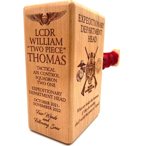 Personalized Cherry Wood Thor Hammer Award, Military Retirement Gift - Etsy