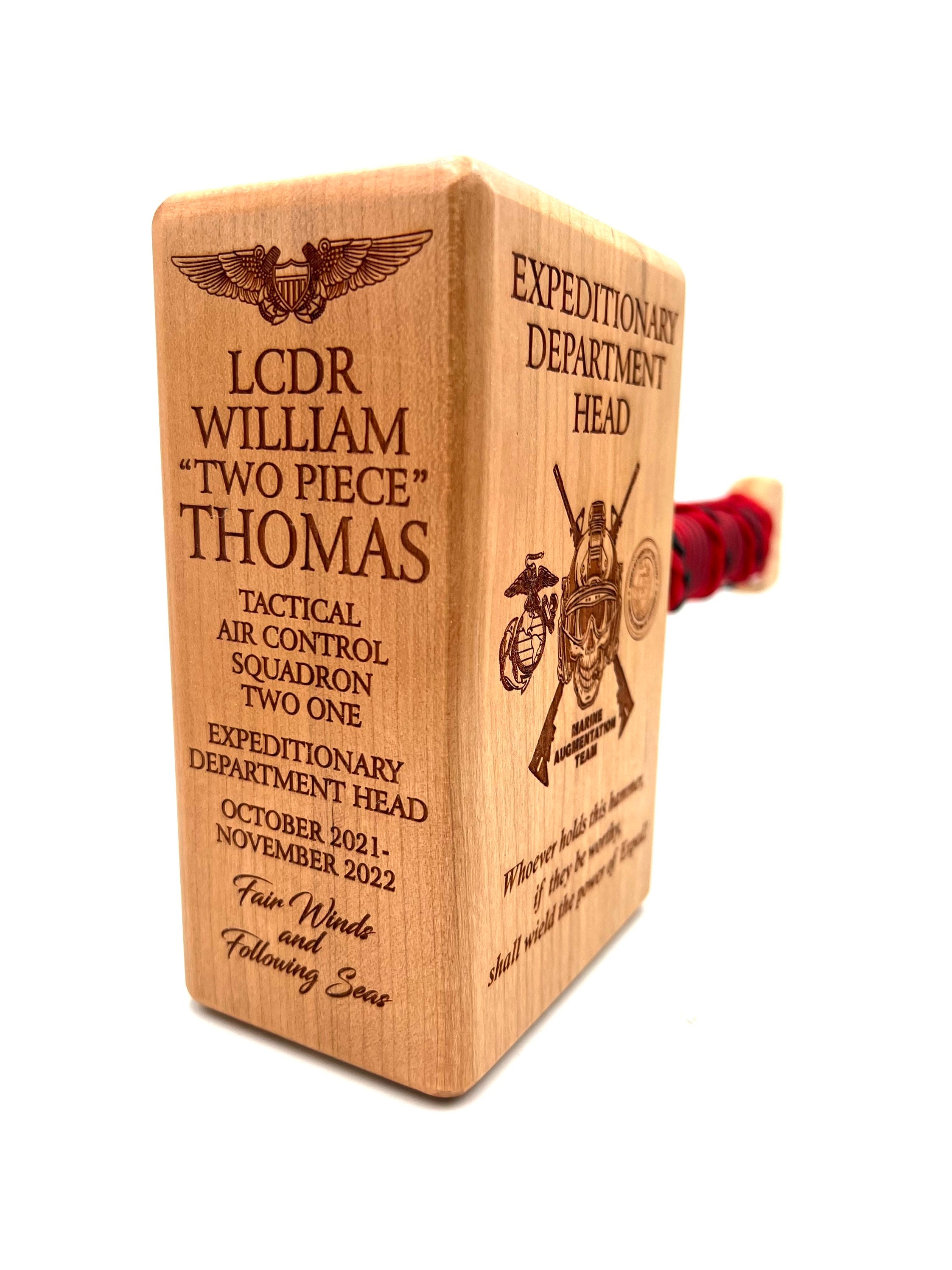 Military Thor Hammer Award Custom Personalized Laser Engraved - Etsy ...