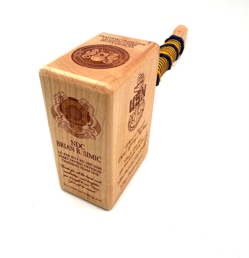 Military Thor Hammer Award Custom Personalized Laser Engraved - Etsy