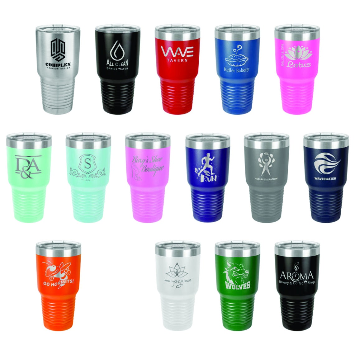 Custom Engraved Stainless Steel Tumbler 30oz with Your Name | Etsy