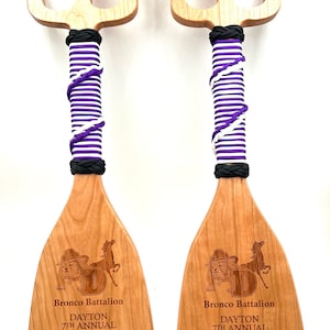 Custom Laser Engraved Cherry Wood Trident Paddle, Military Gift - Etsy