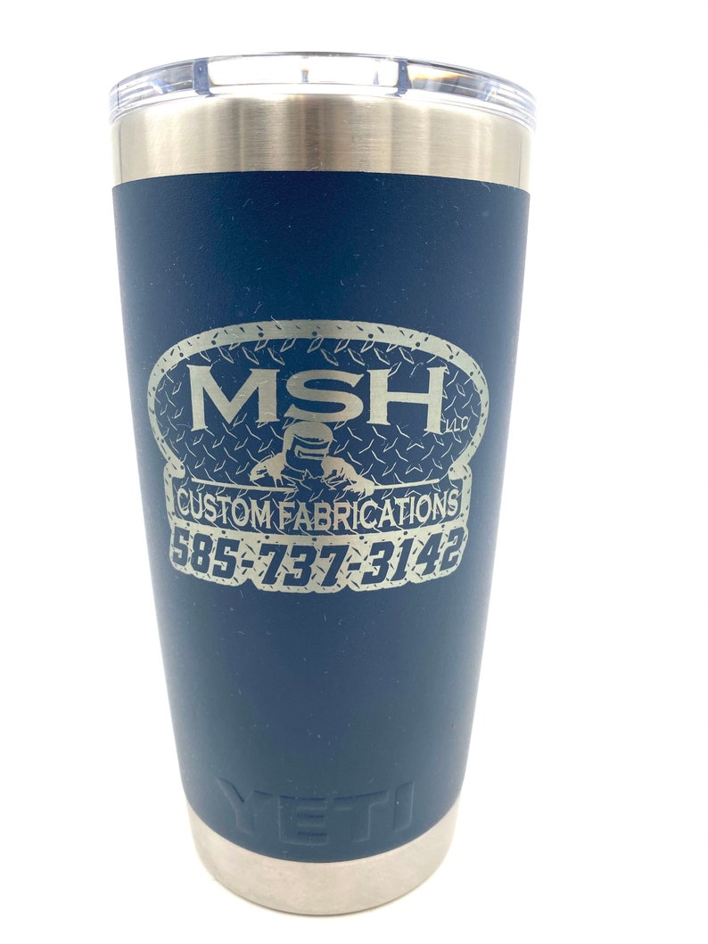 Yeti 20oz Rambler Tumbler Your Logo or Design Custom Engraved - Etsy
