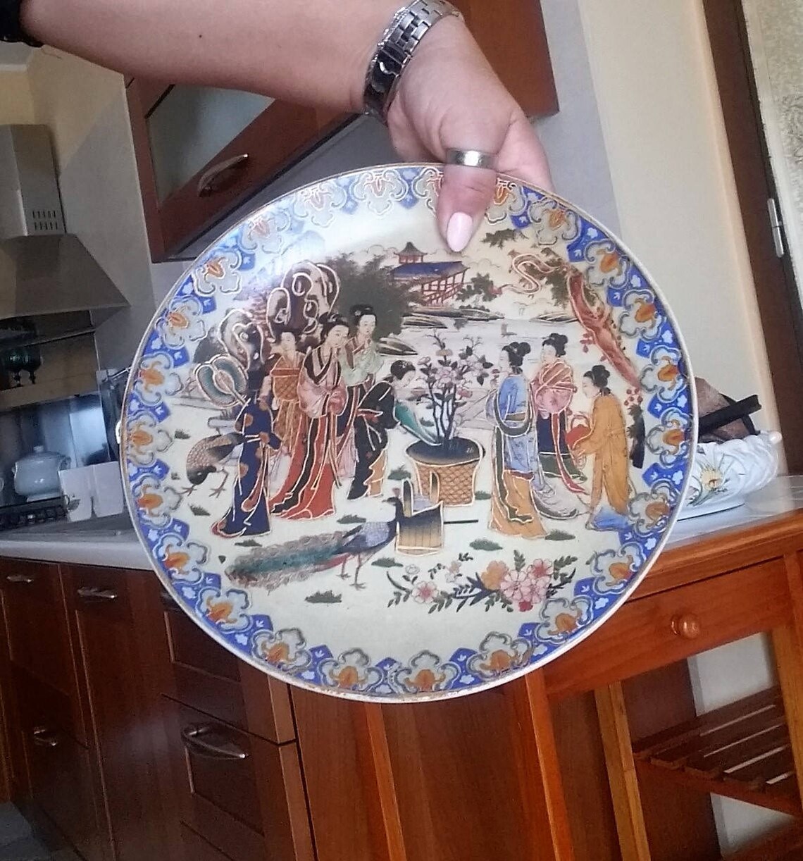 Piatto Antico Cinese collezione Royal Satsuma Made in china Decorato a ...