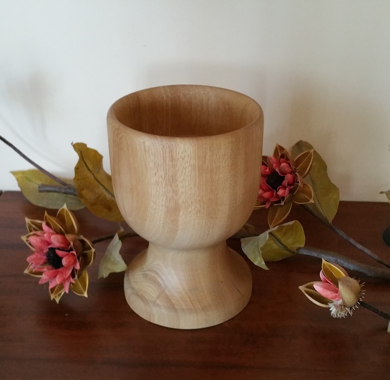 Hand-crafted Wooden Chalice Beech Bowl Italian Handicraft Gift - Etsy