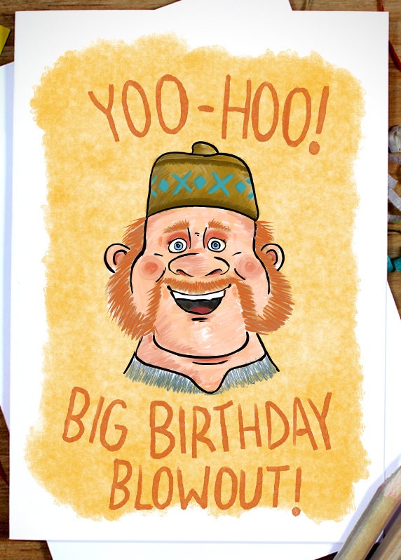 Frozen Birthday Card - Oaken Yoo Hoo Birthday Blowout Card, Frozen ...