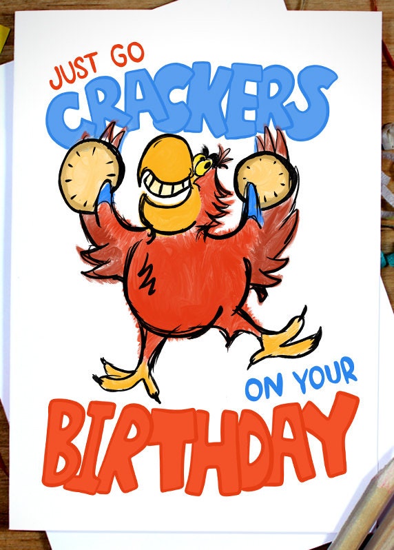 Aladdin Birthday Card Iago Parrot Jafar Crackers Funny | Etsy