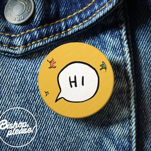 Heartstopper 'hi' Badge Set Badge 2 Pack, Nick and Charlie, TV Show ...