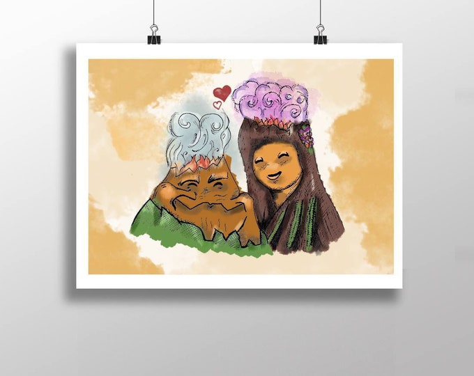 I Lava You Volcano Lava Pixar Short Inspired Anniversary - Etsy