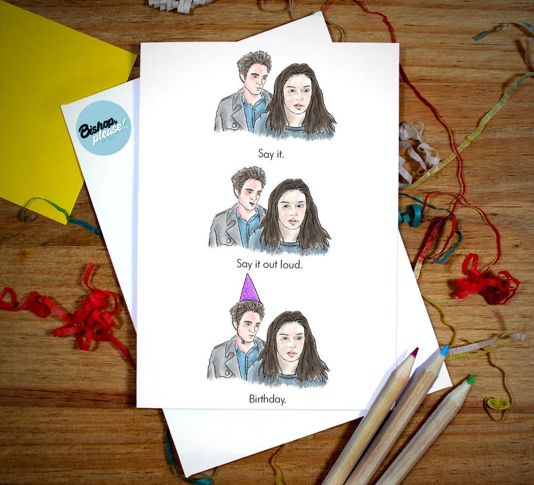 Twilight Edward and Bella Birthday Card - Say It Out Loud - Twilight ...